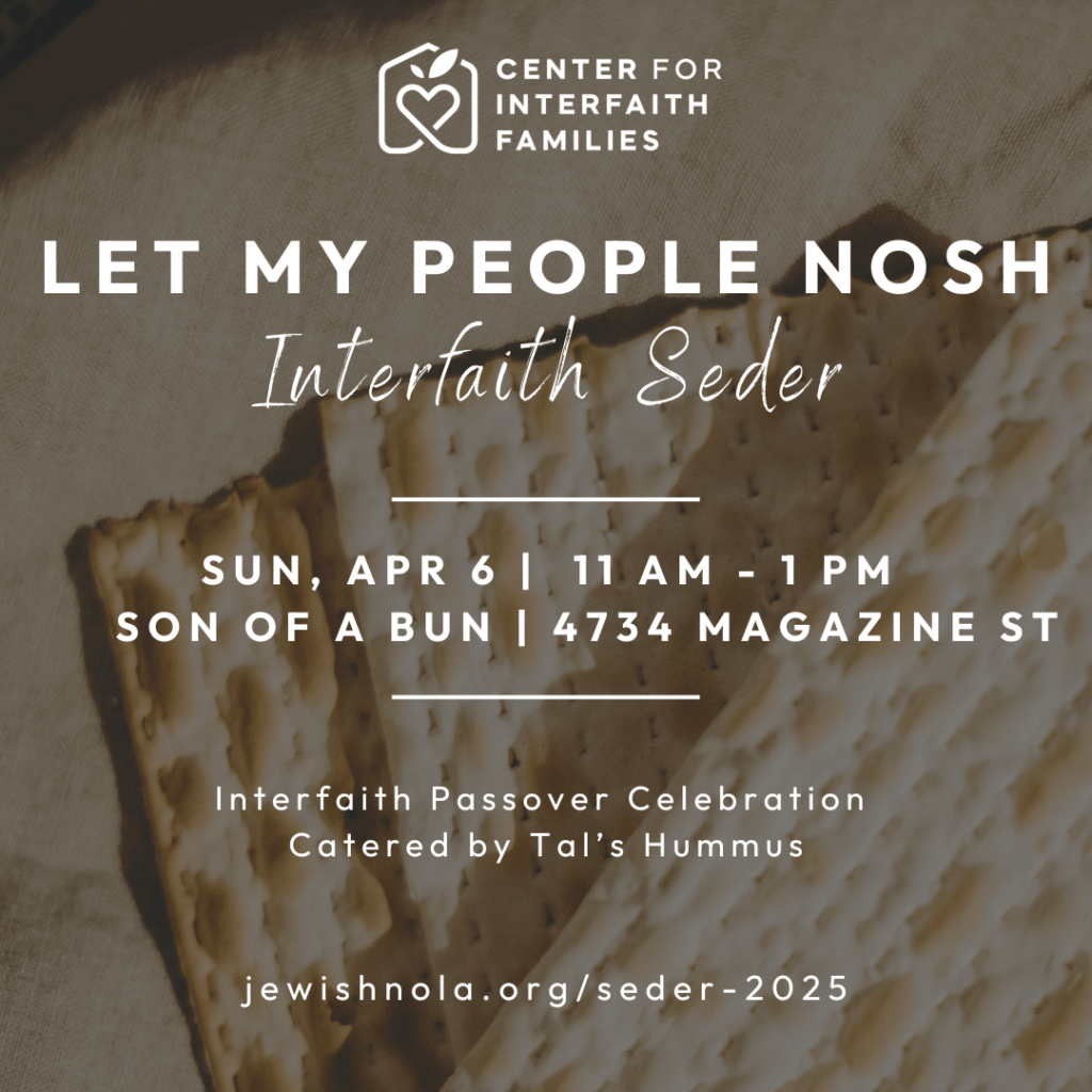 Let My People Nosh: An Interfaith Seder – Jewish Federation of Greater ...